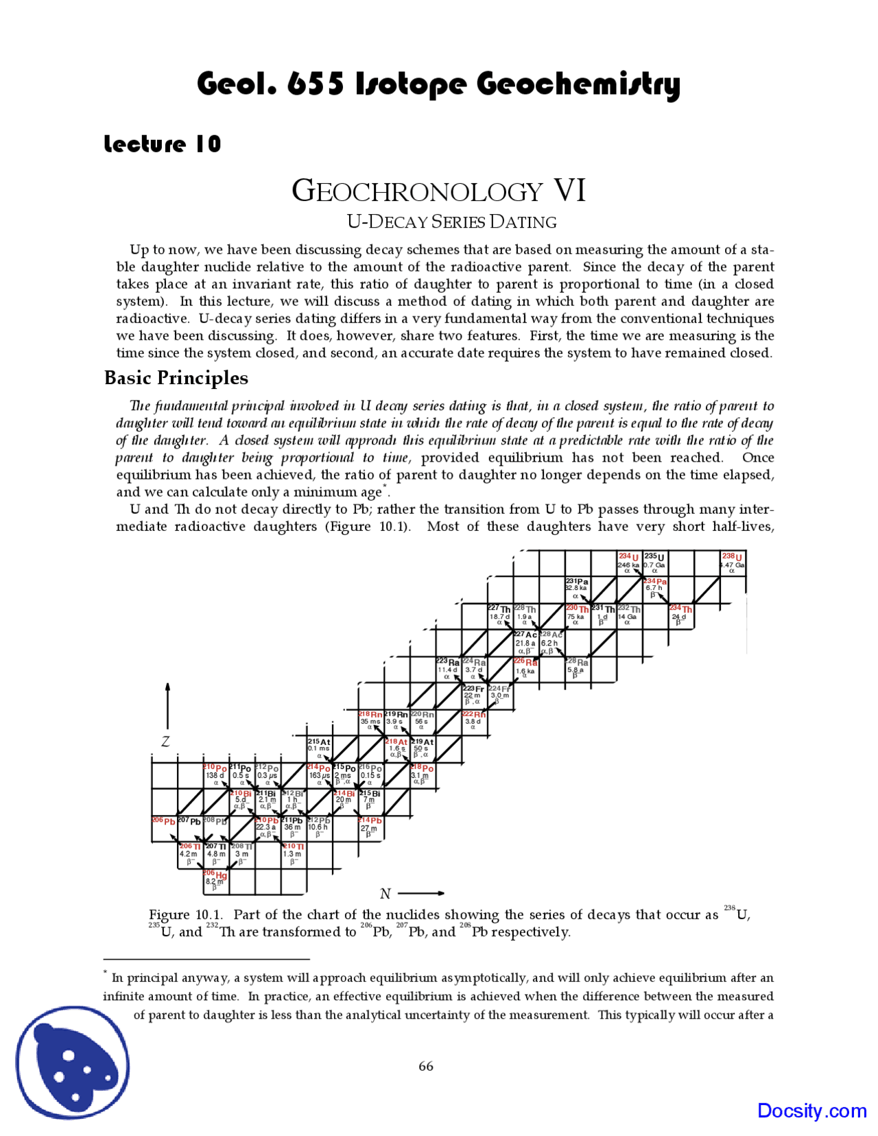 Decay Schemes - Geochemistry I - Lecture Notes | Study notes ...