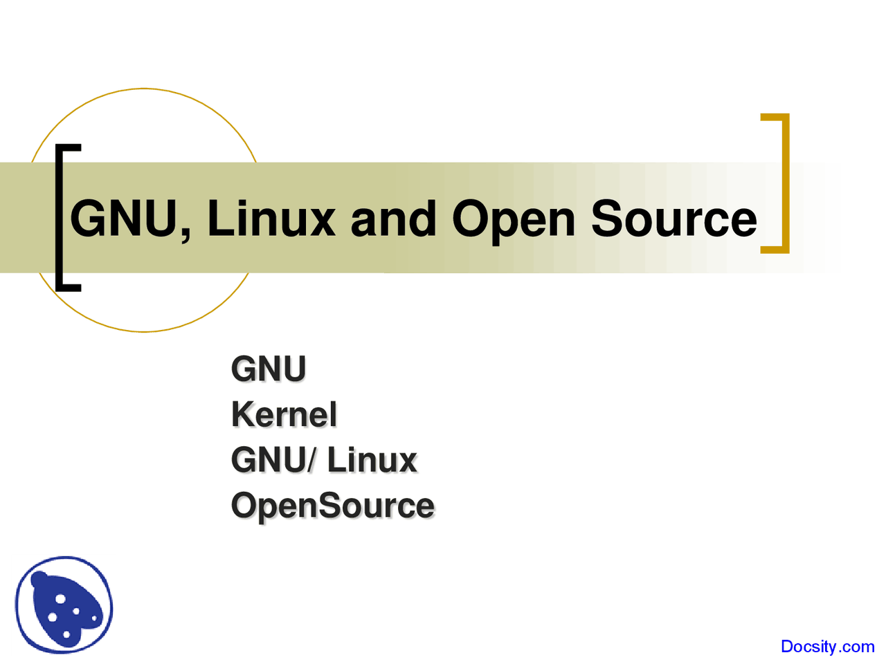GNU, Linux, and Open Source: The History and Components of Free Operating Systems | Slides ...