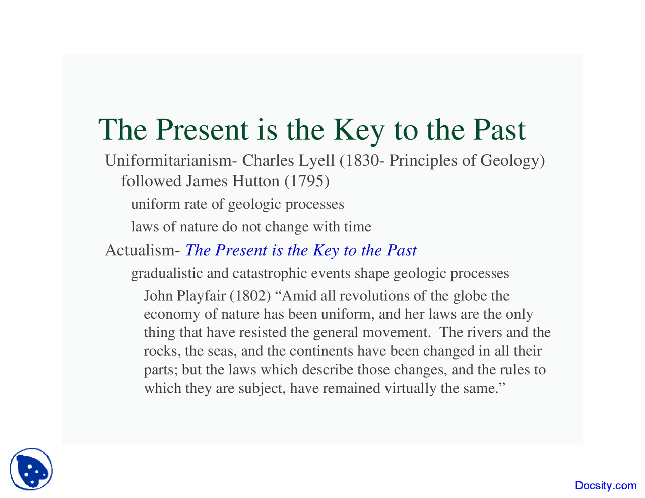 Present Environmental Geology Lecture Slides Docsity