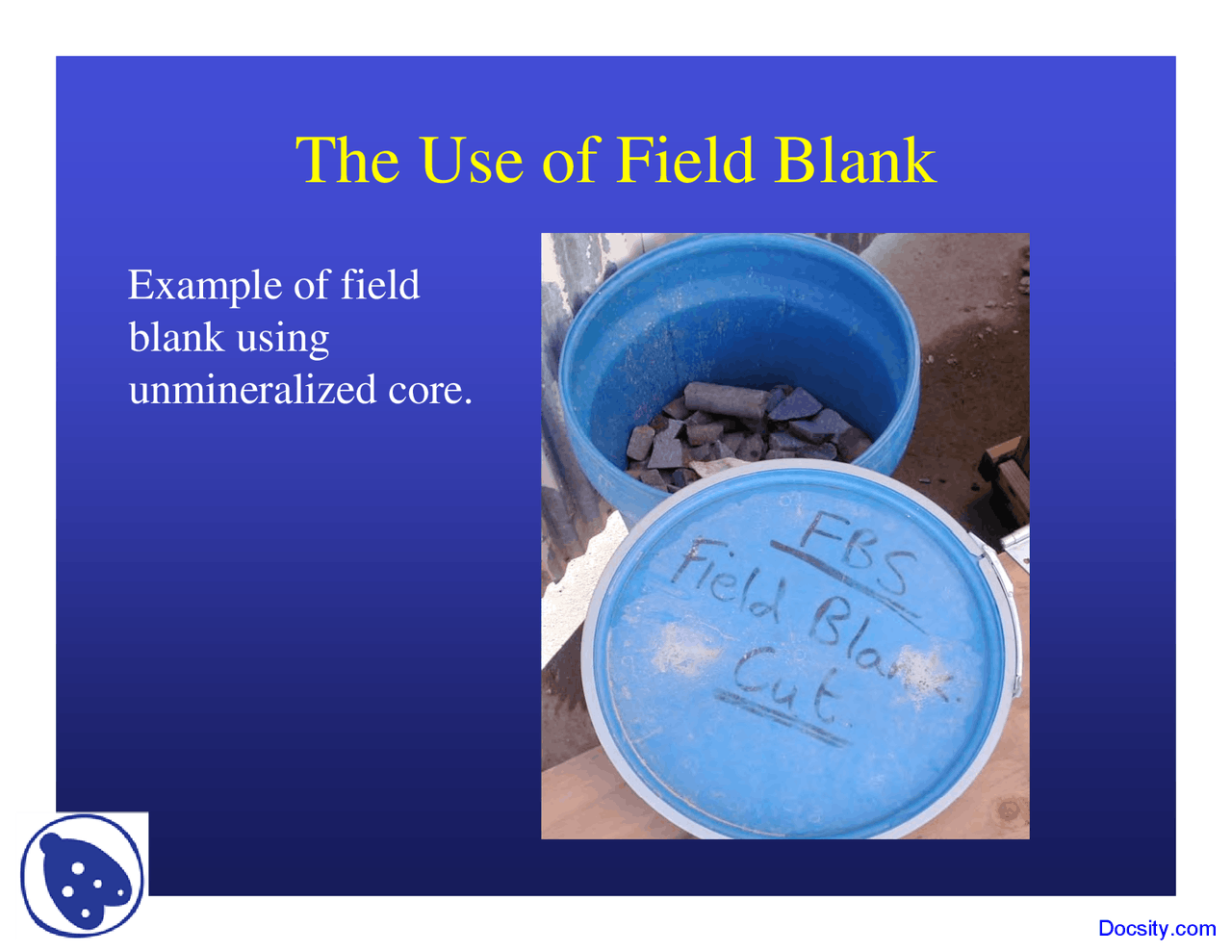 Field Blank Geochemistry I Lecture Slides Docsity