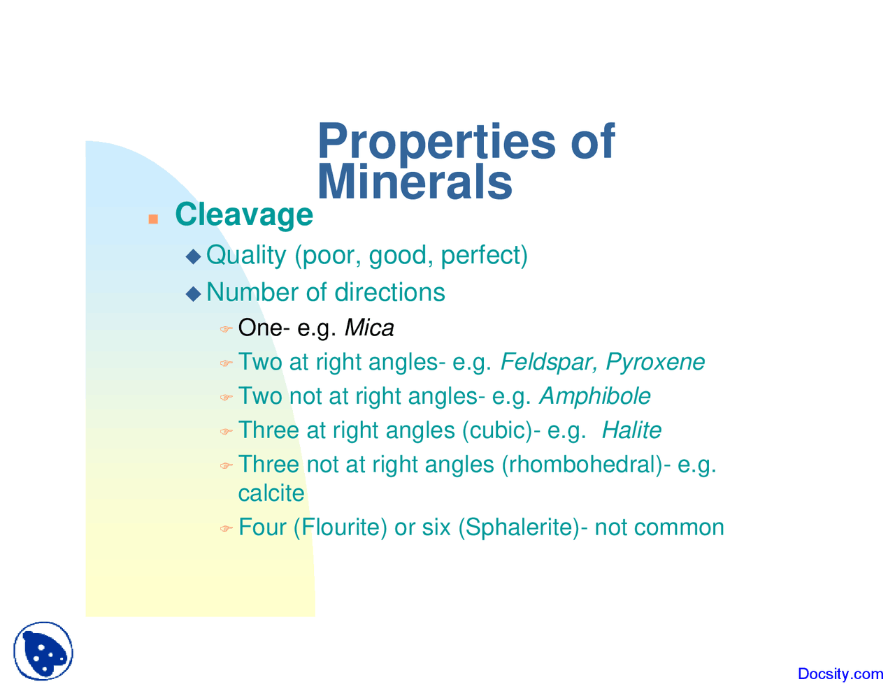 Properties Environmental Geology Lecture Slides Docsity