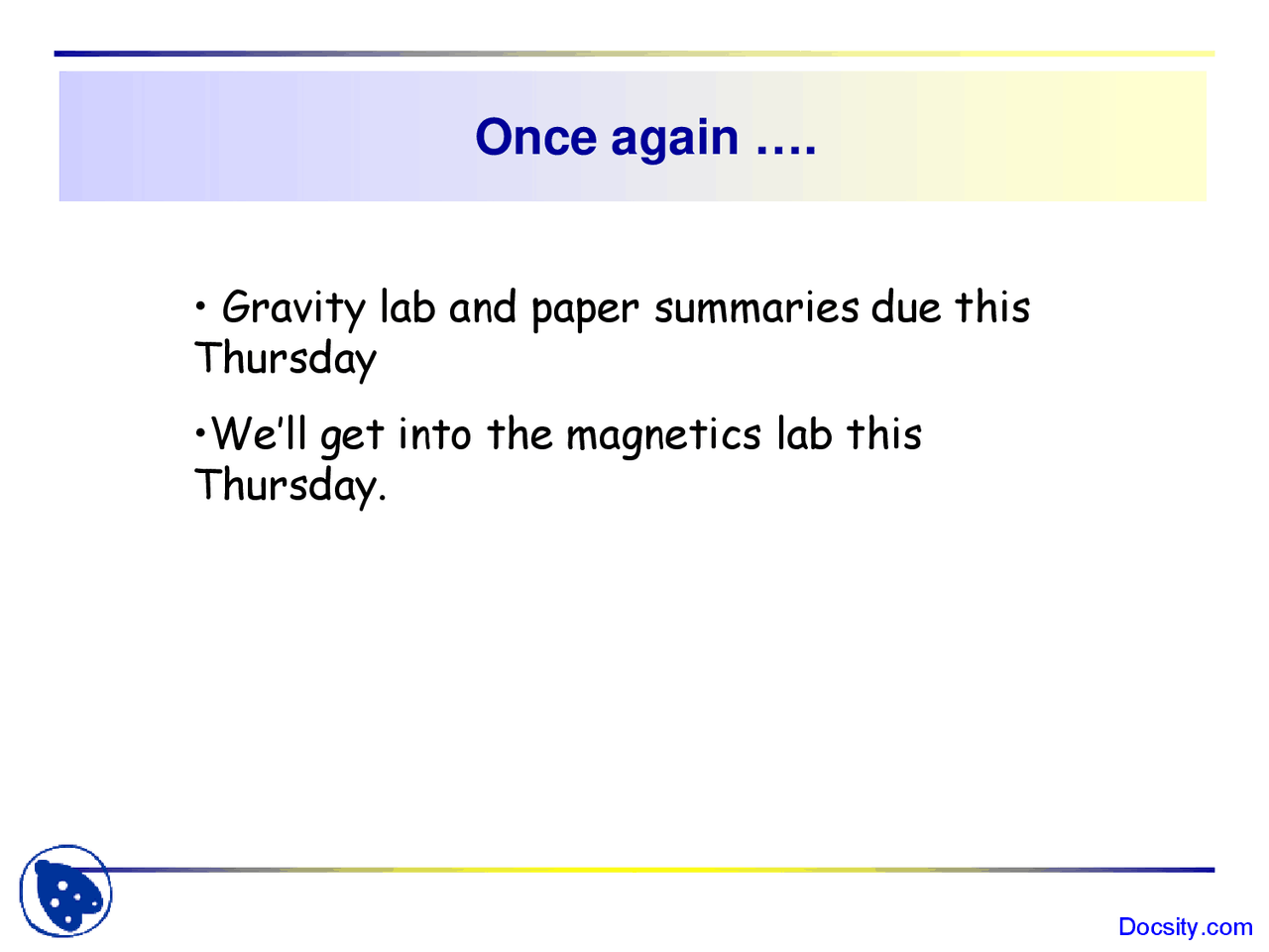Magnetics Environment And Geology Lecture Slides Docsity