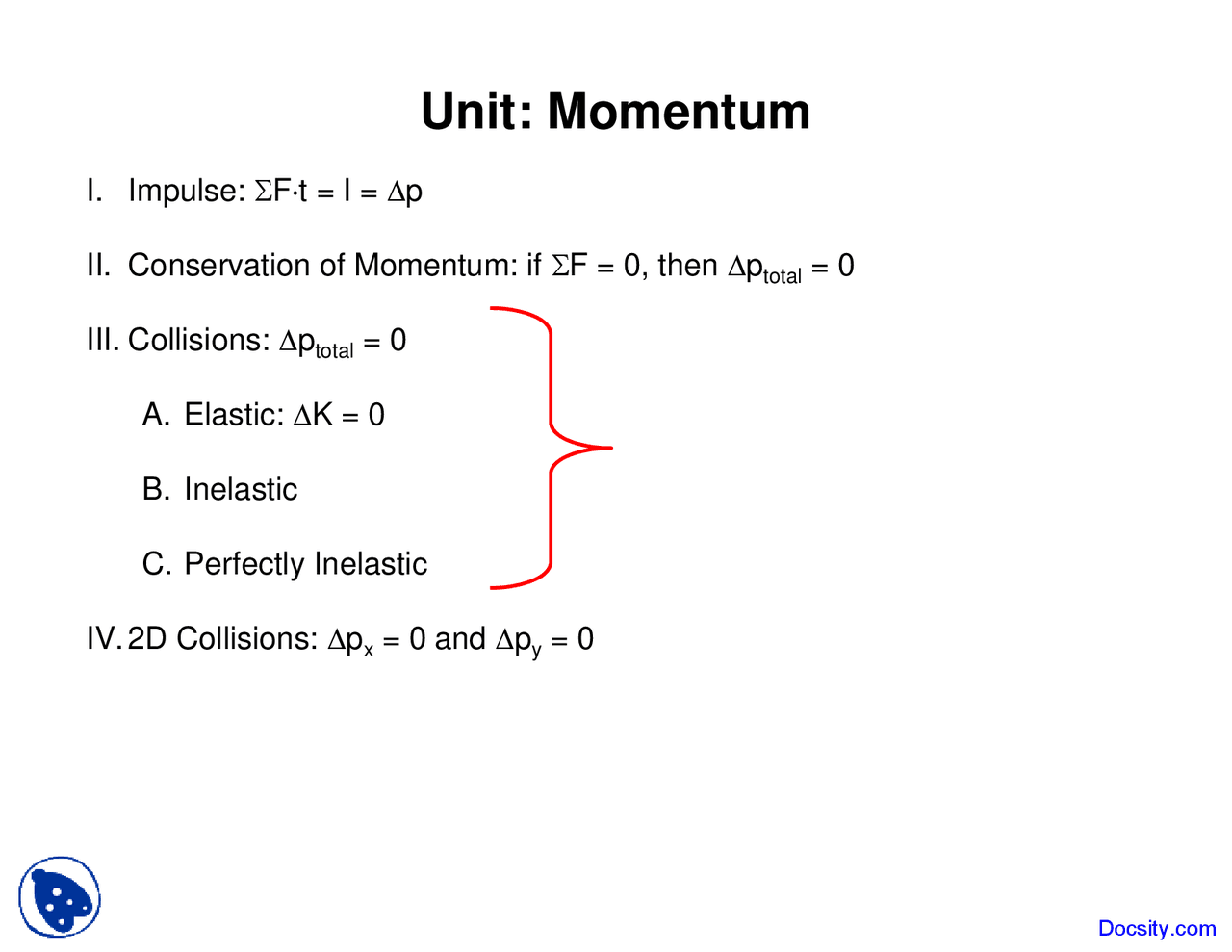 Collisions General Physcis I Quizzes Docsity