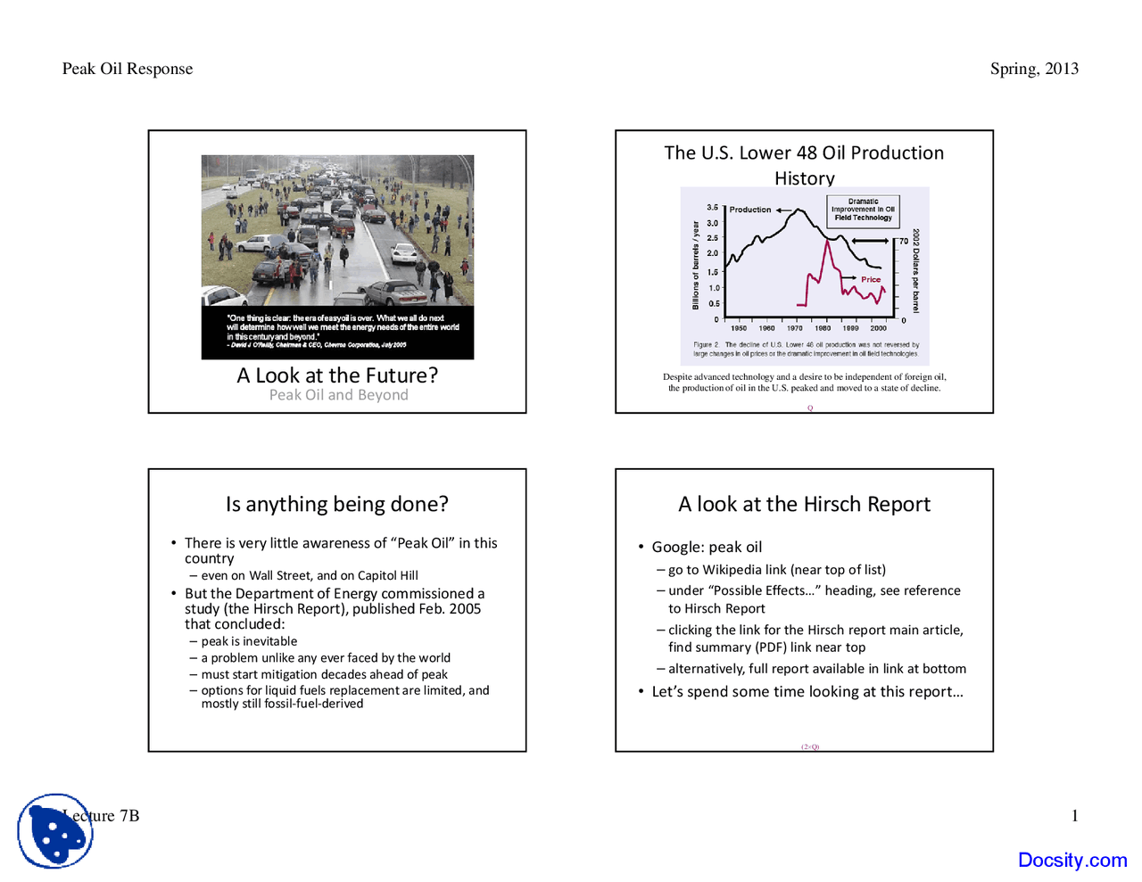 Future Energy And The Environment Lecture Slides Docsity