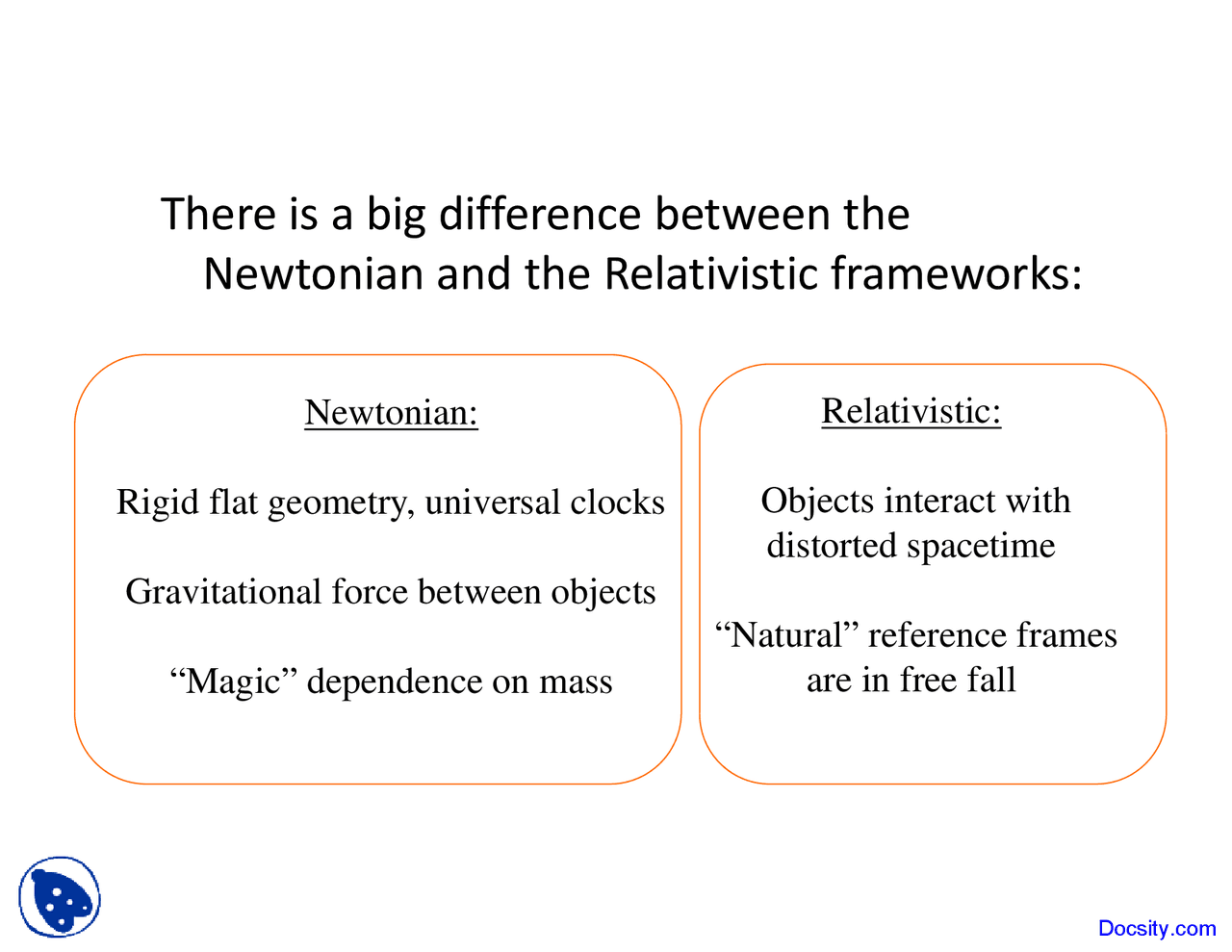 Difference - Concepts in Physics - Lecture Slides | Slides Physics | Docsity