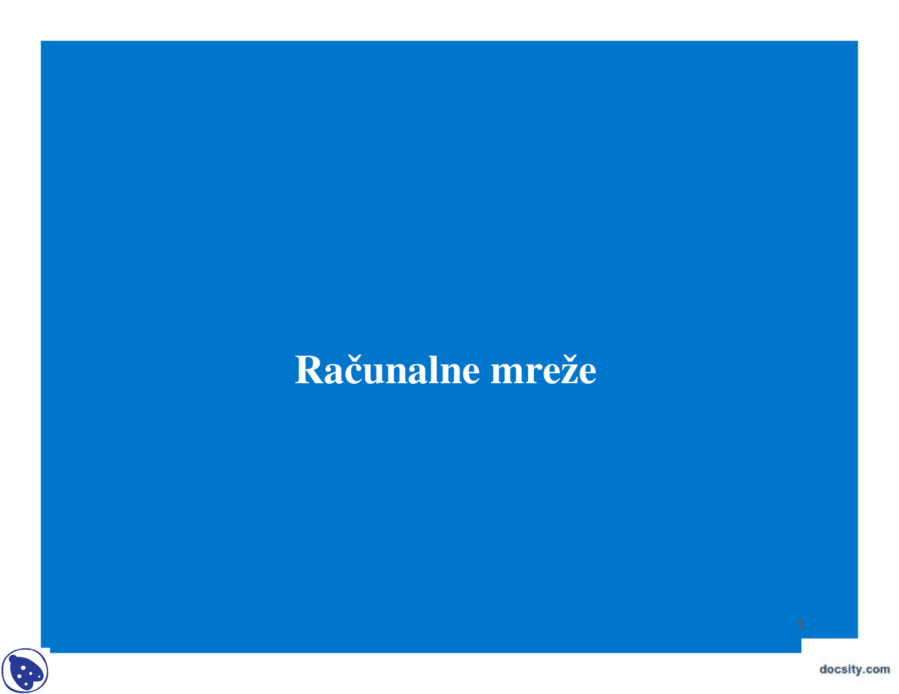 Mreze Slajdovi Osnove Informatike Informatika Slajdovi Predlog