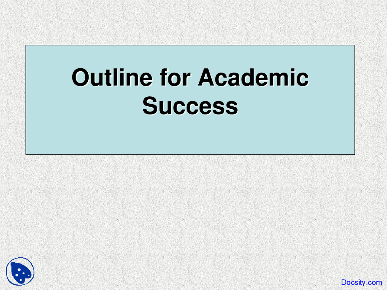 Academic Success Human Resource Lecture Slides Docsity