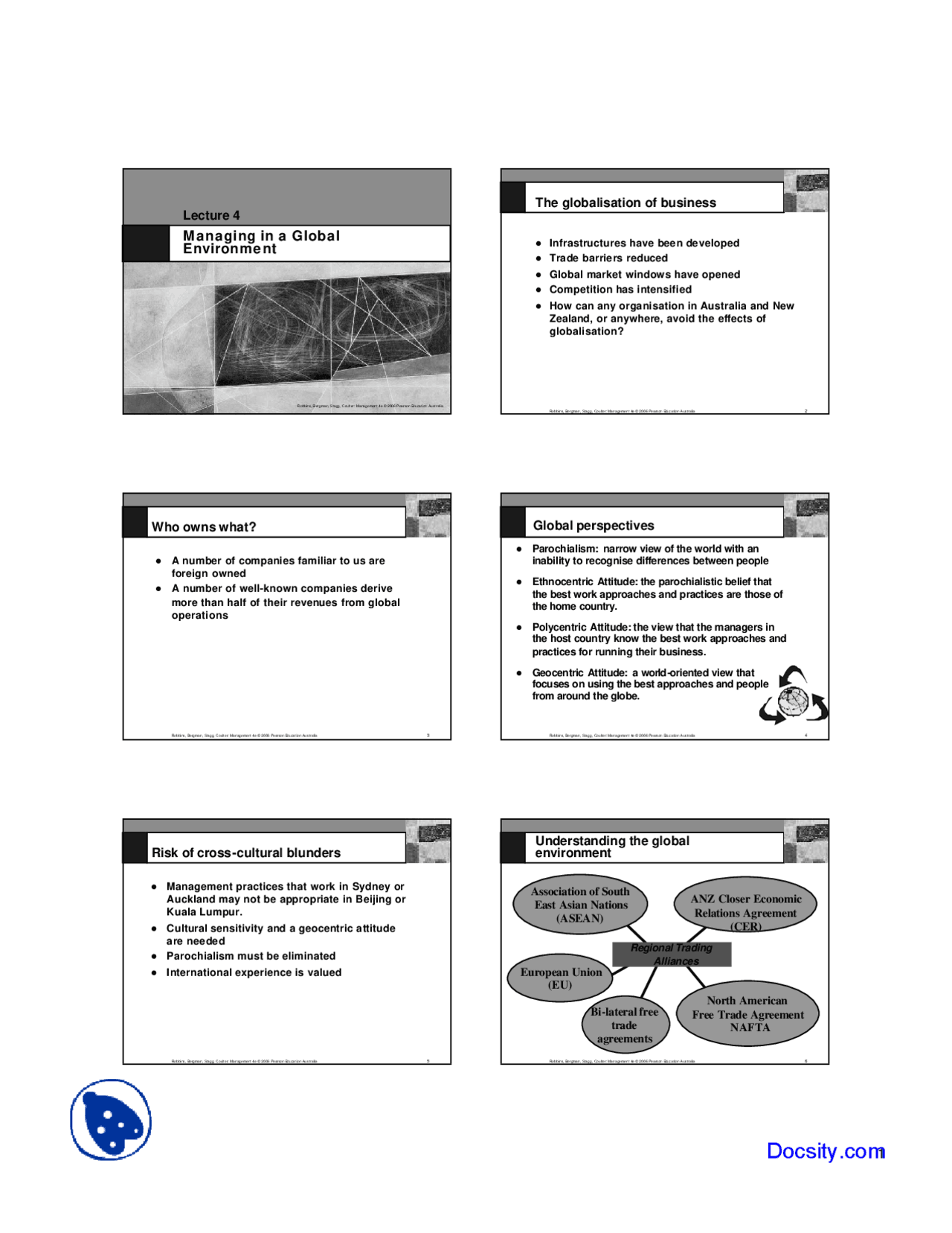 Global Environment Human Resource Lecture Slides Docsity
