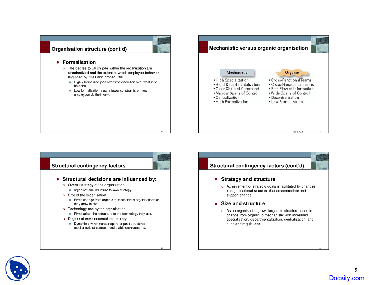 Formalisation Human Resource Lecture Slides Docsity
