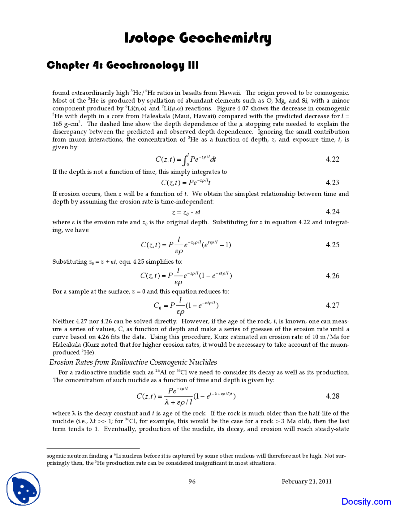 Extraordinarily High Geochemistry Lecture Notes Docsity