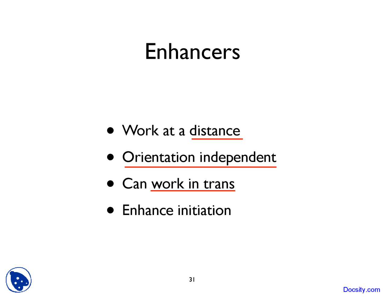 Enhancers - Human Resource - Lecture Slides - Docsity