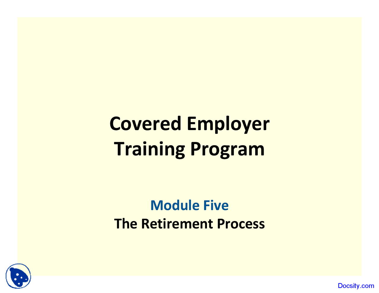 Retirement Process Asset Managment Lecture Slides Docsity
