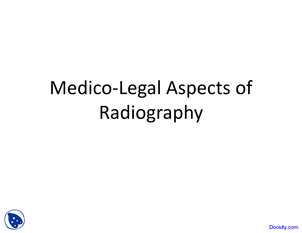 Medico‐legal Aspects Asset Managment Lecture Slides Docsity