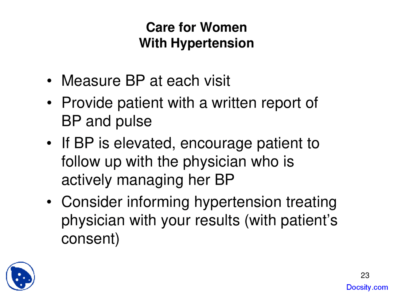 Hypertension Human Resource Lecture Slides Docsity