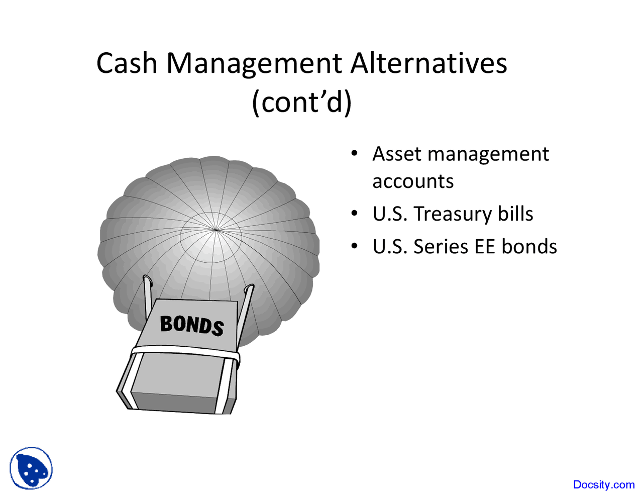 Cash Management Alternatives - Asset Managment - Lecture Slides | Slides Management Fundamentals ...
