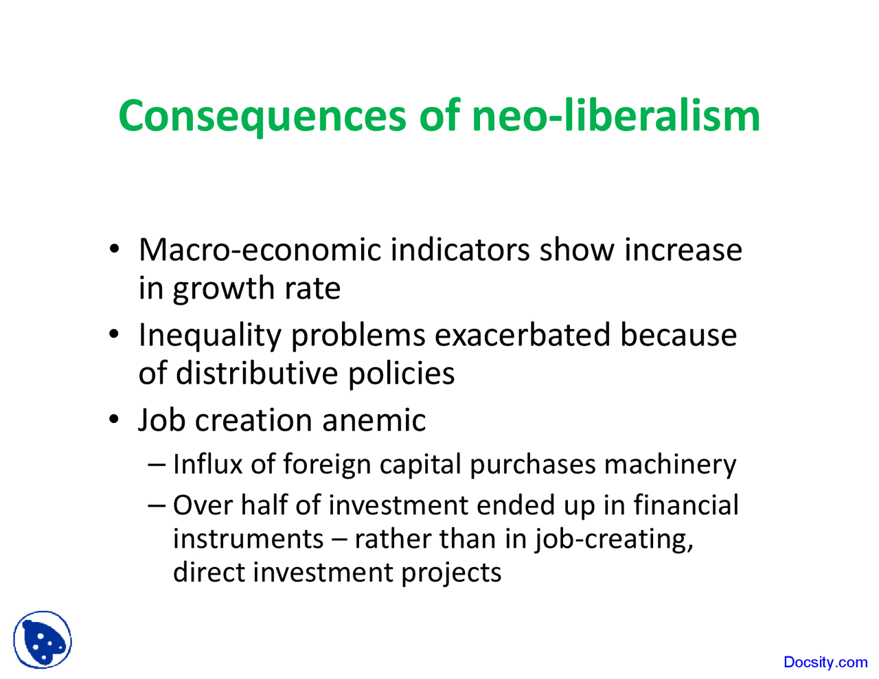 Consequences Asset Managment Lecture Slides Docsity