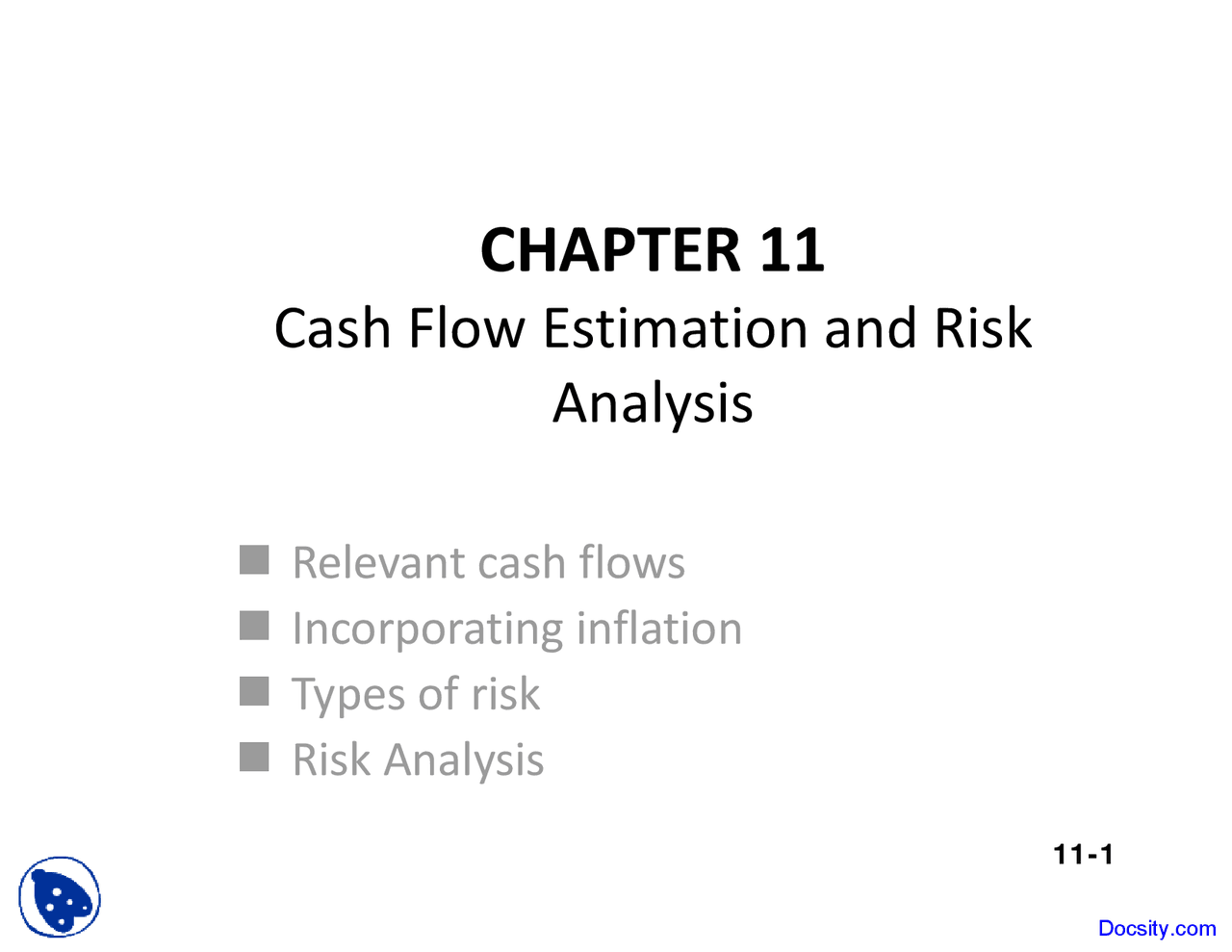 Cash Flow Asset Managment Lecture Slides Slides Management
