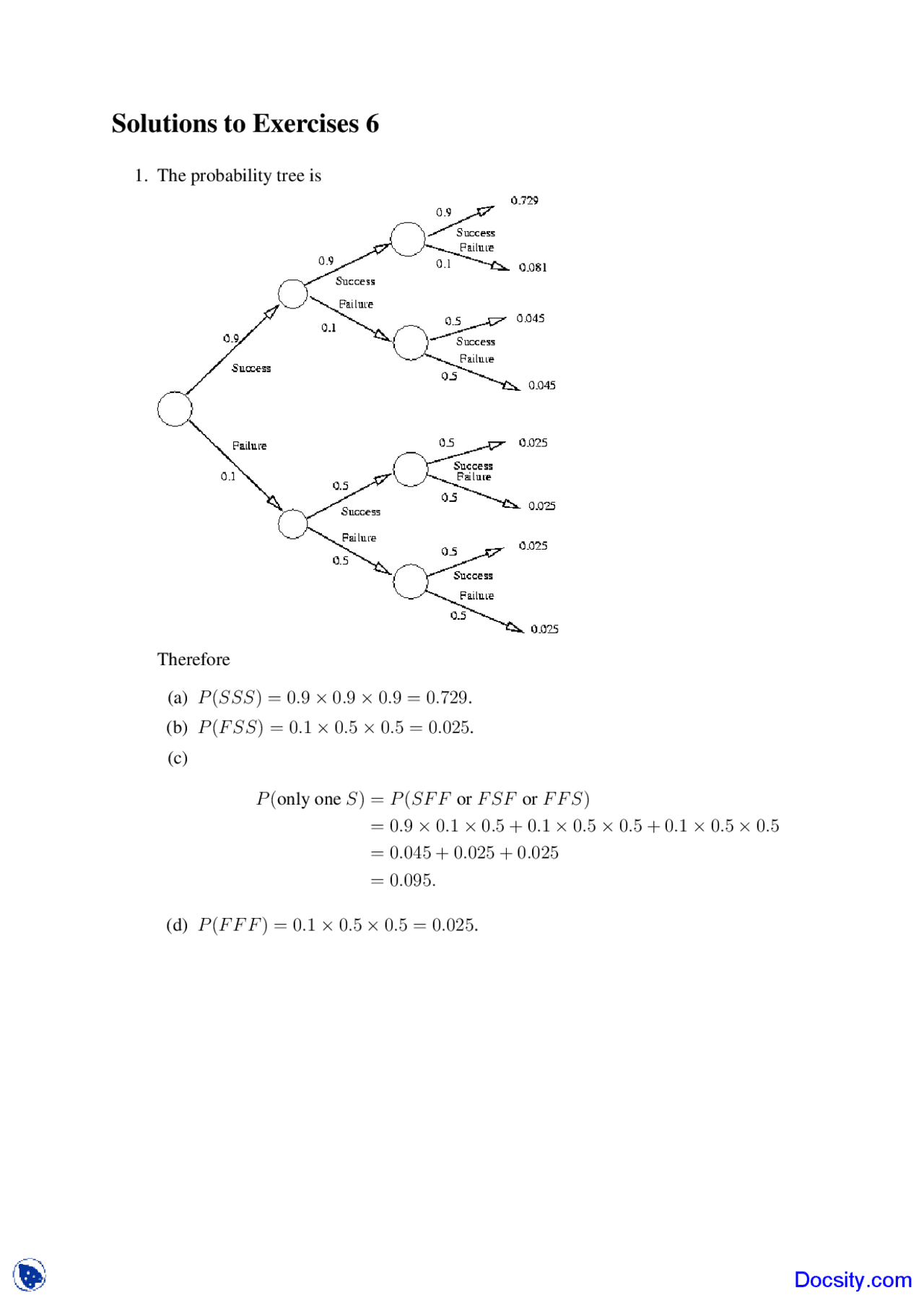 The Probability - Buisness Management - Exam - Docsity