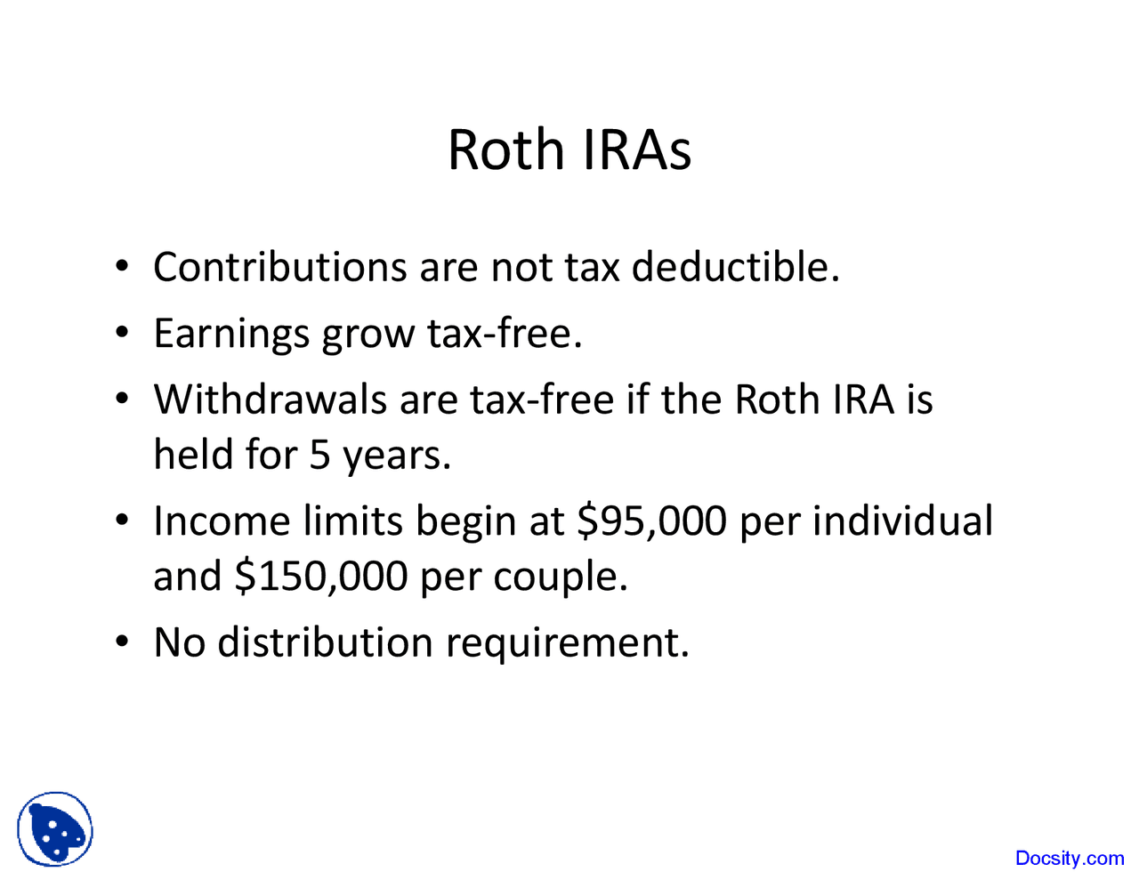 Iras Asset Managment Lecture Slides Docsity