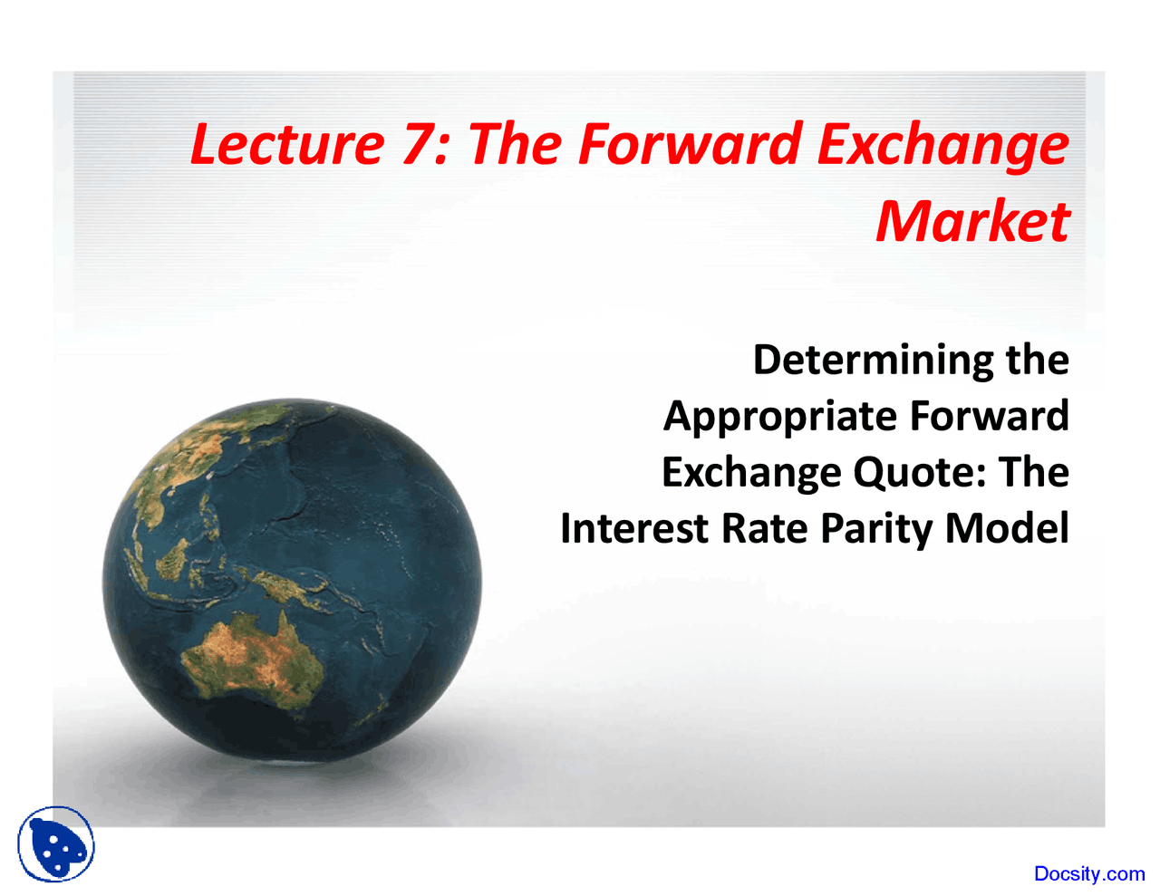 Determining Asset Managment Lecture Slides Docsity