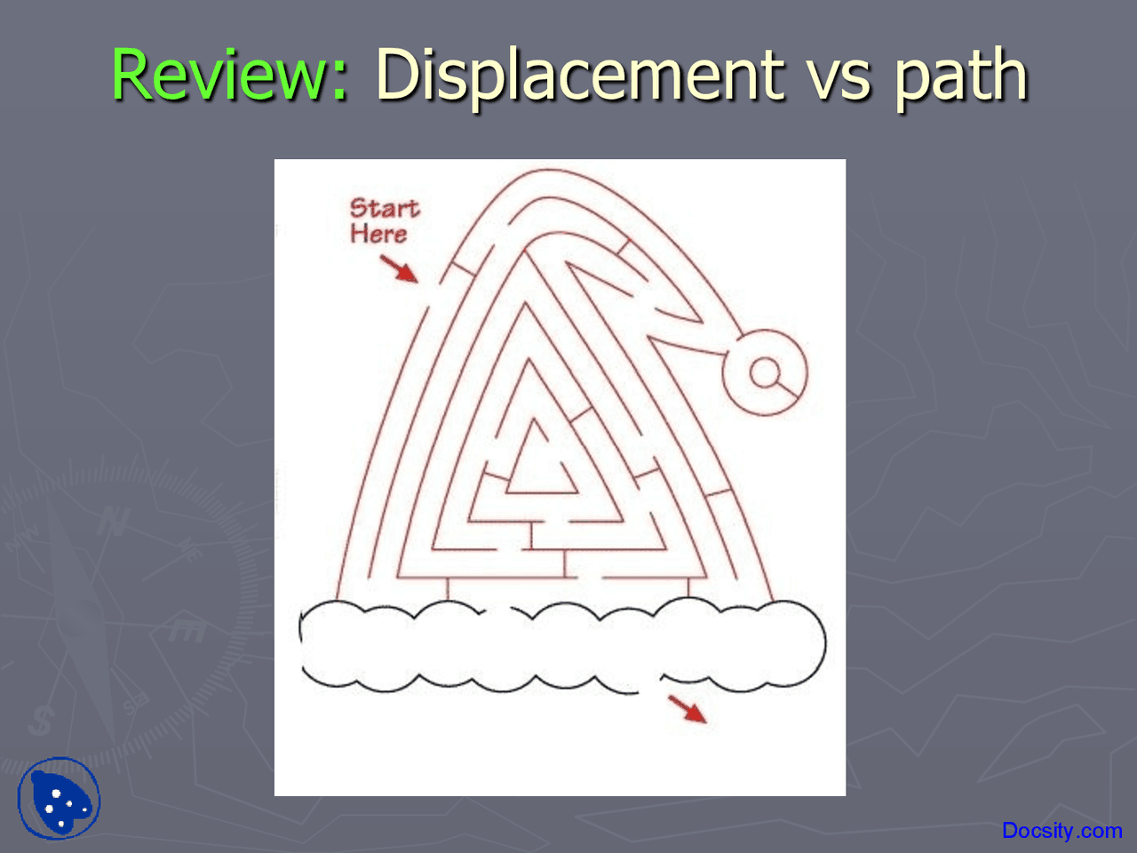 Displacement General Physics I Lecture Slides Docsity