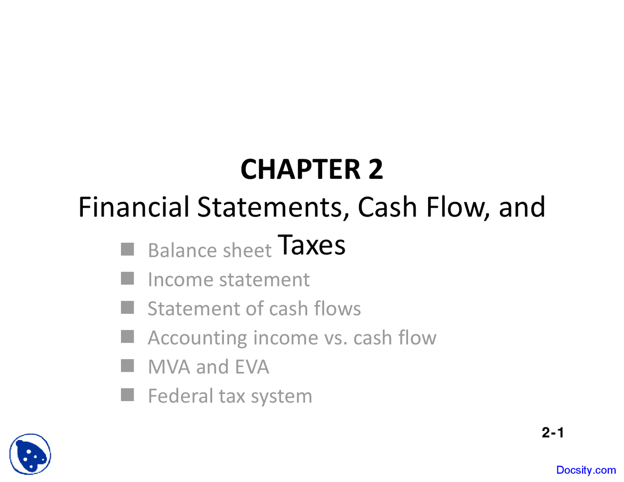 Financial Statements Asset Managment Lecture Slides Docsity