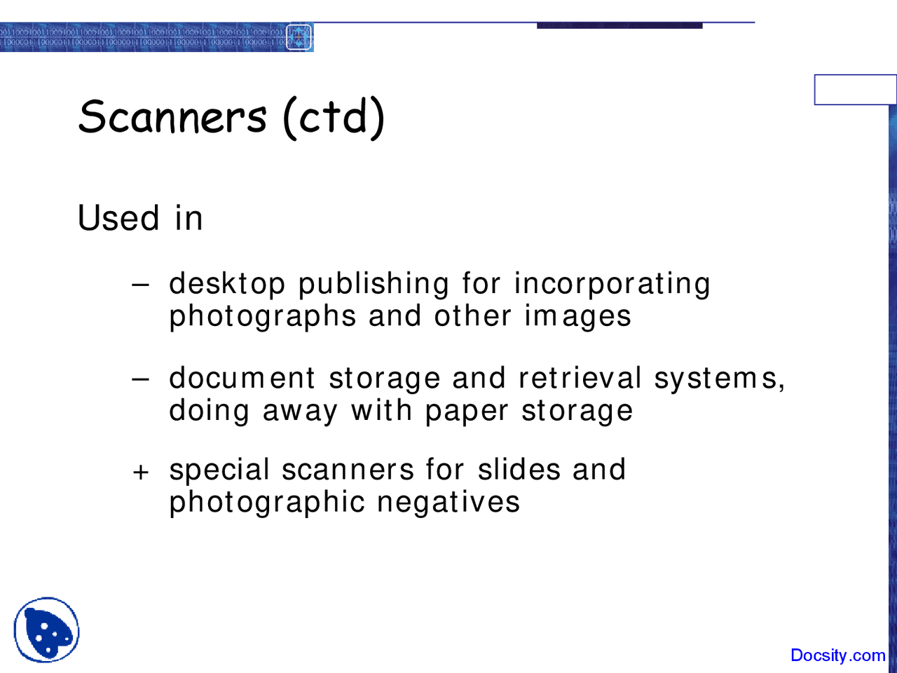 Scanners Human Resource Lecture Slides Docsity