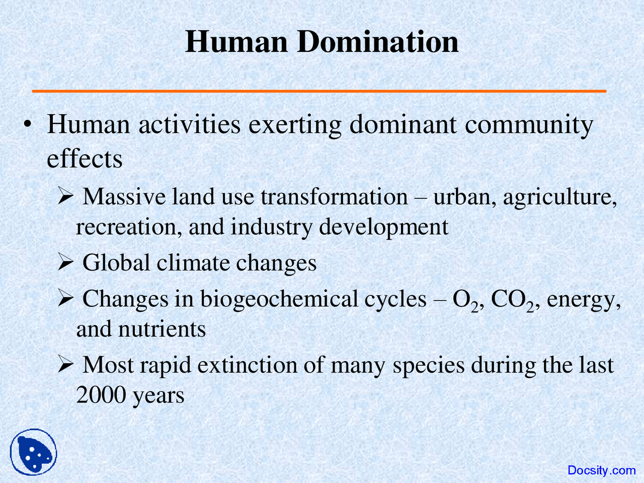 Human Domination - Human Resource - Lecture Slides - Docsity