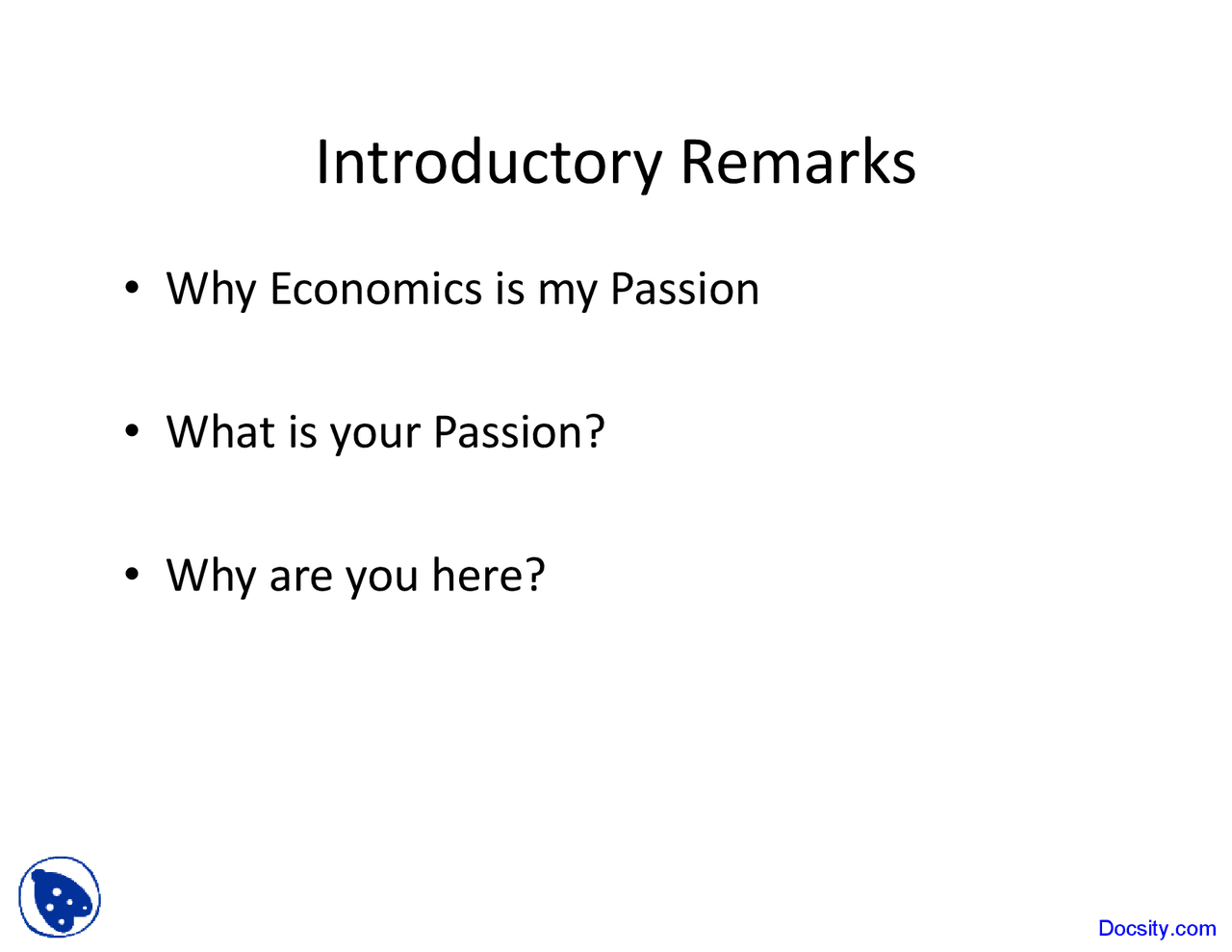 Economics Asset Managment Lecture Slides Docsity