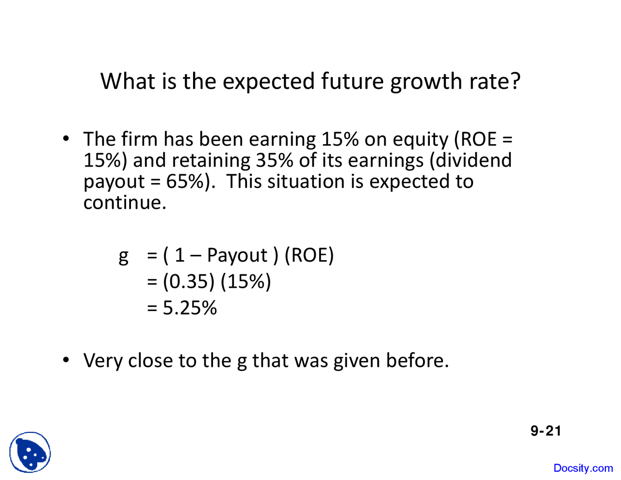 Retaining Asset Managment Lecture Slides Docsity