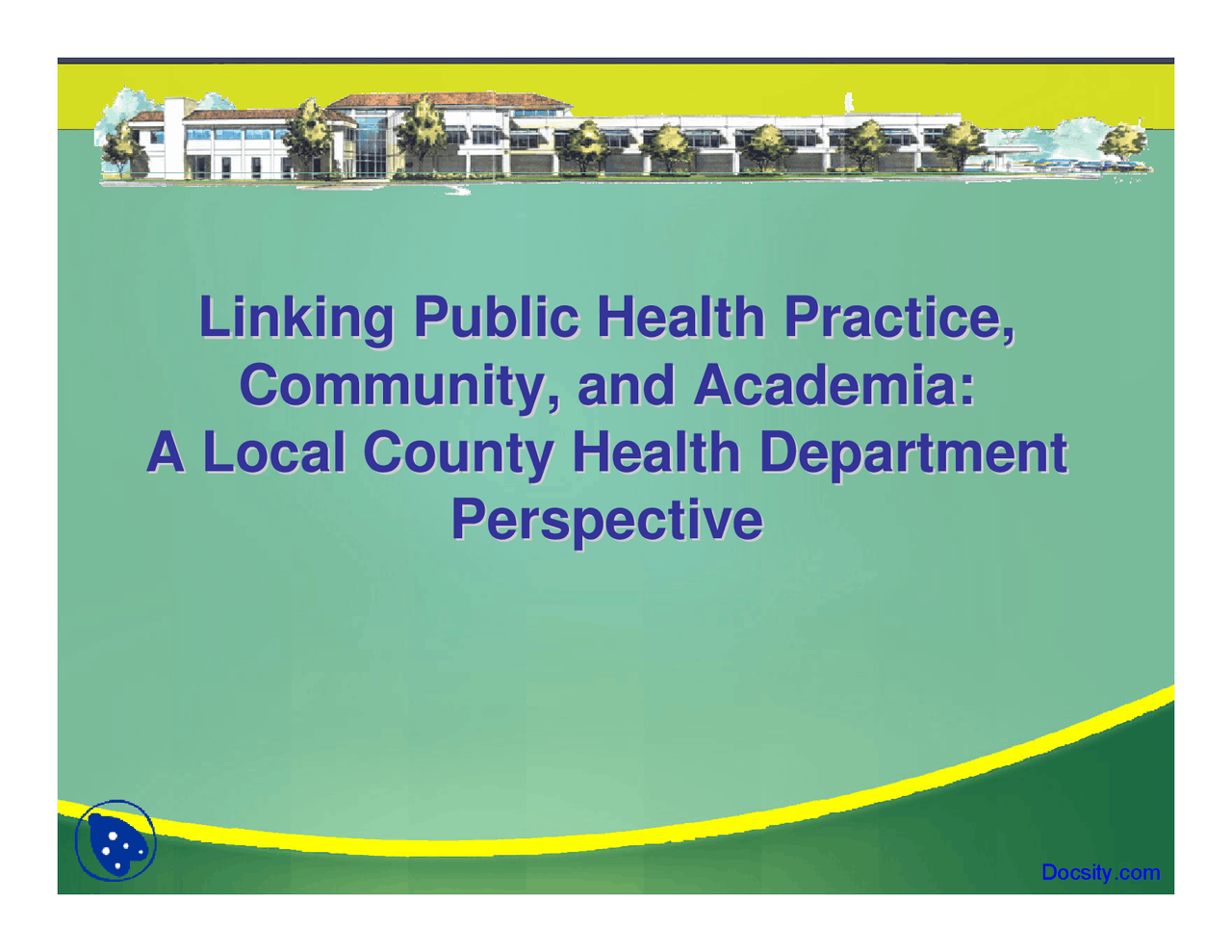 Linking Public Health Human Resource Lecture Slides Docsity