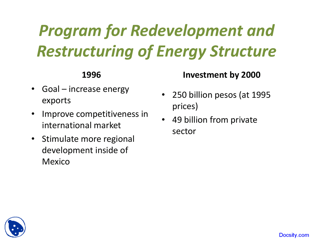 Restructuring Asset Managment Lecture Slides Docsity