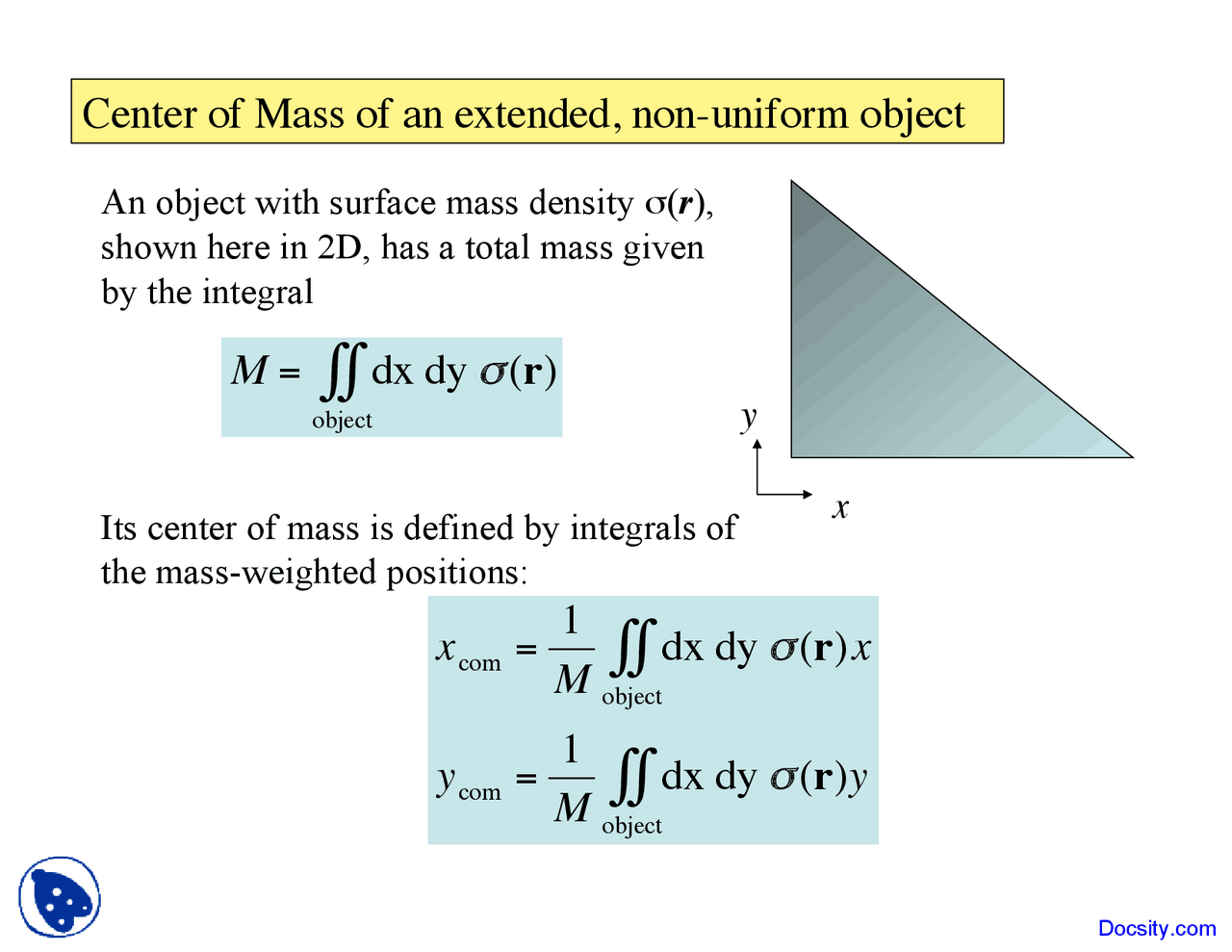 Translational Kinematics General Physics I Lecture Slides Docsity