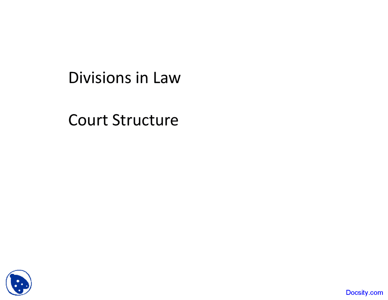 Court Structure Asset Managment Lecture Slides Docsity