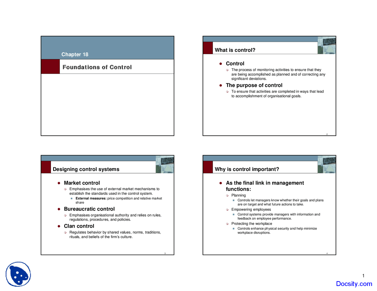 Market Control Human Resource Lecture Slides Docsity