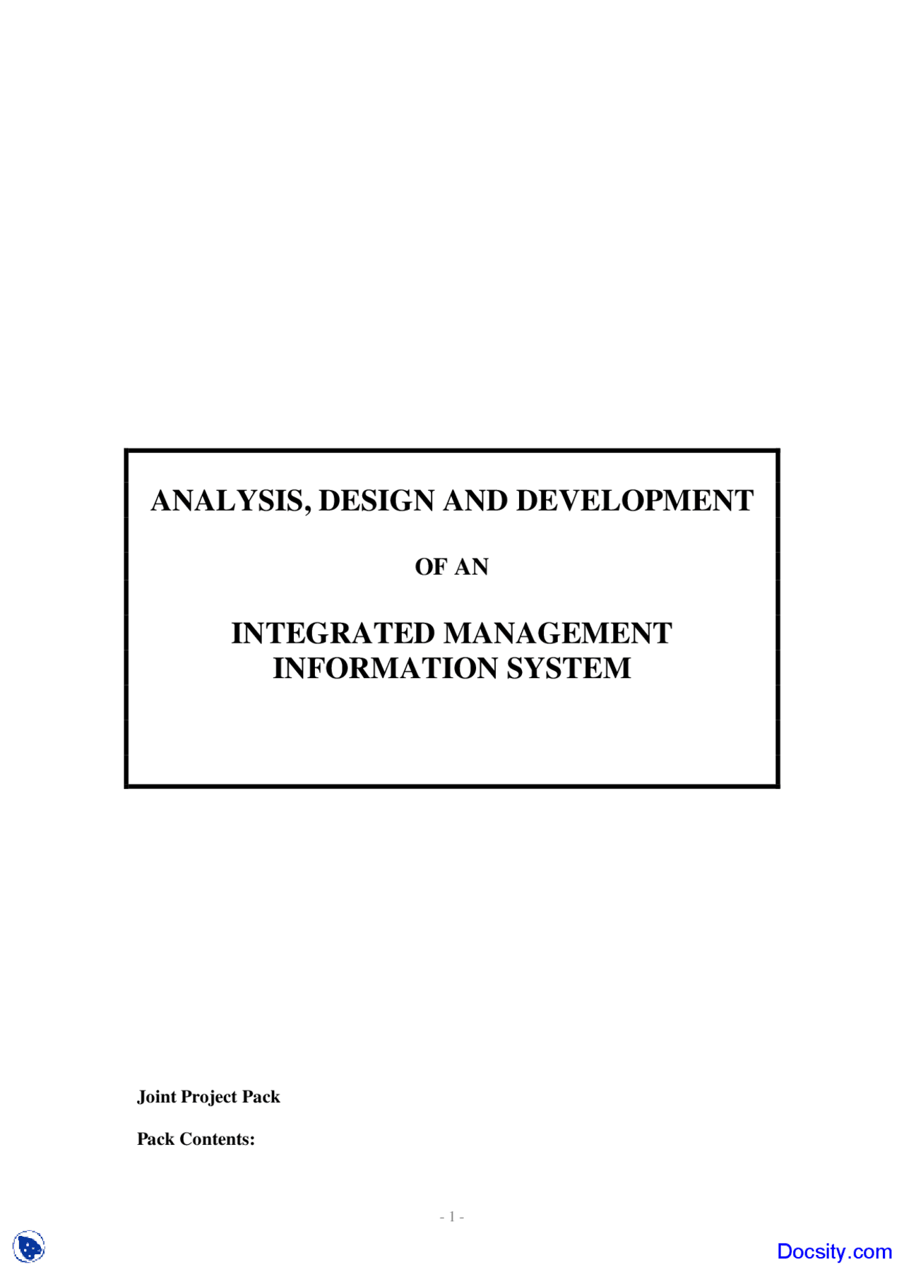 Design And Development Buisness Management Lecture Notes Docsity