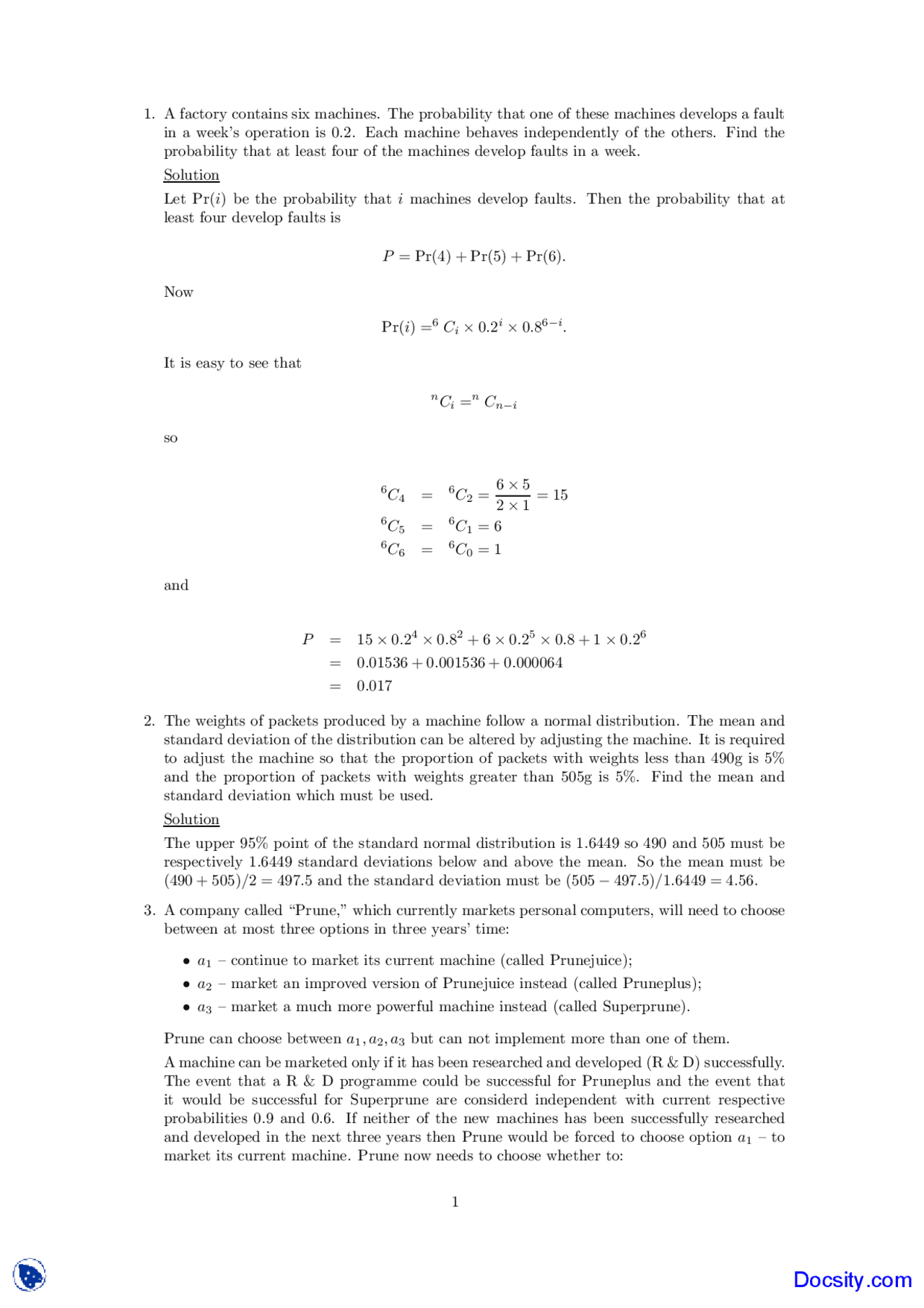 Solution Buisness Management Lecture Notes Docsity