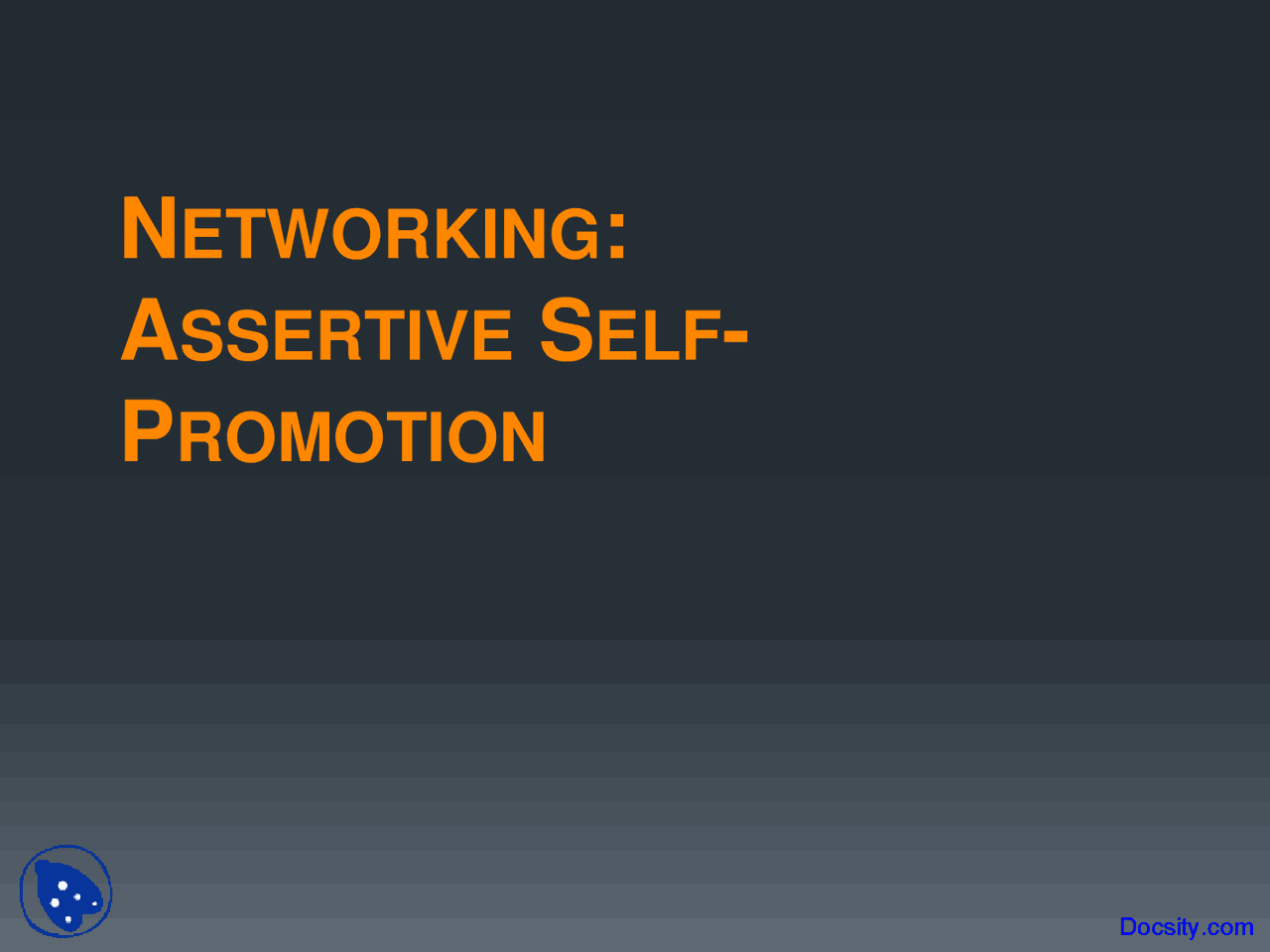 Networking Exercise Human Resource Lecture Slides Docsity