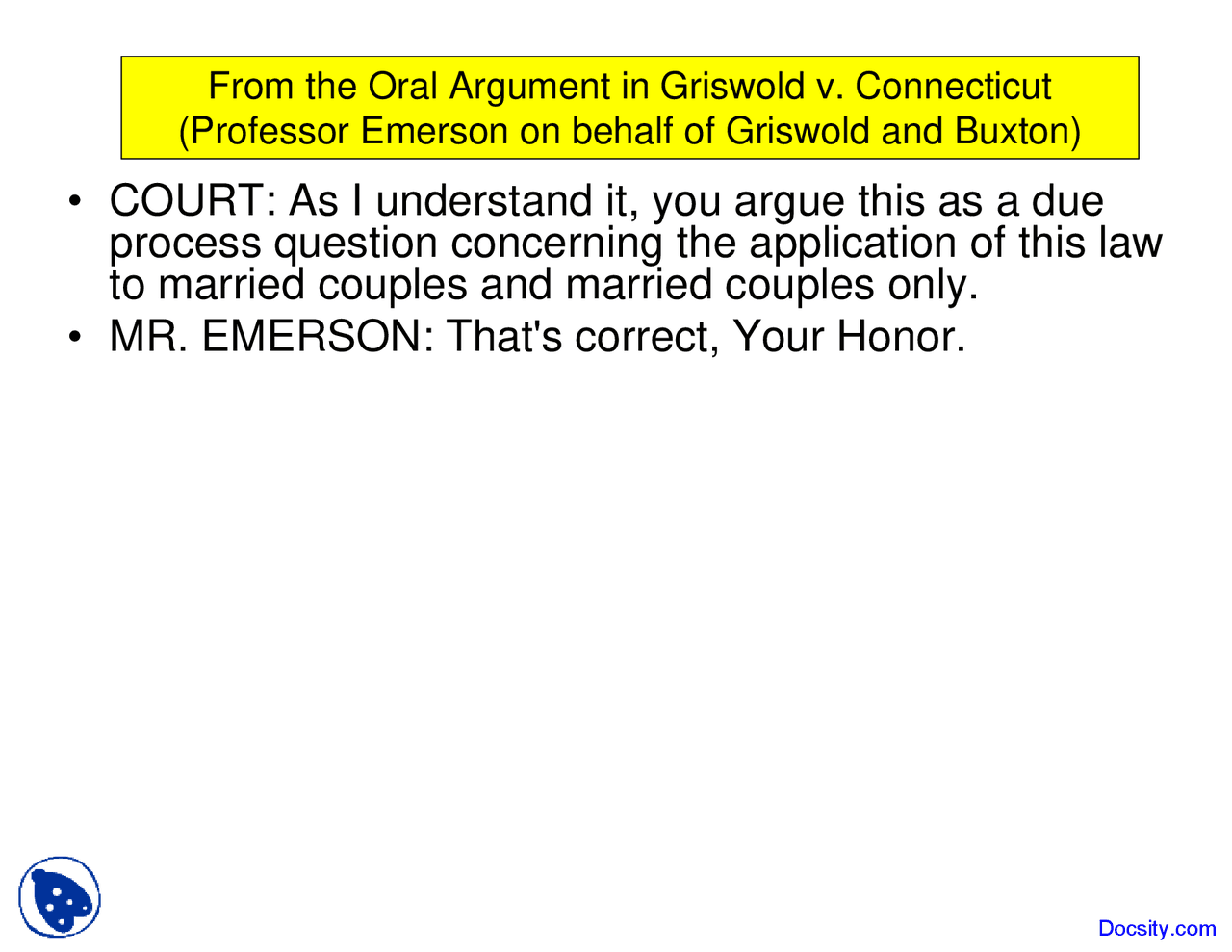 Oral Argument Asset Managment Lecture Slides Docsity