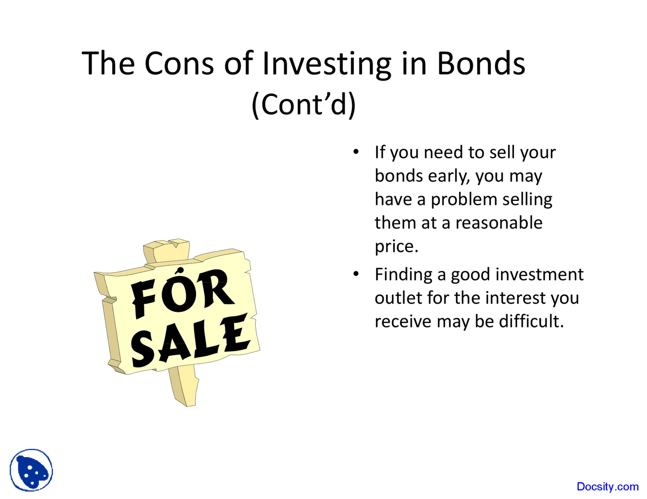 Cons Of Investing Asset Managment Lecture Slides Docsity