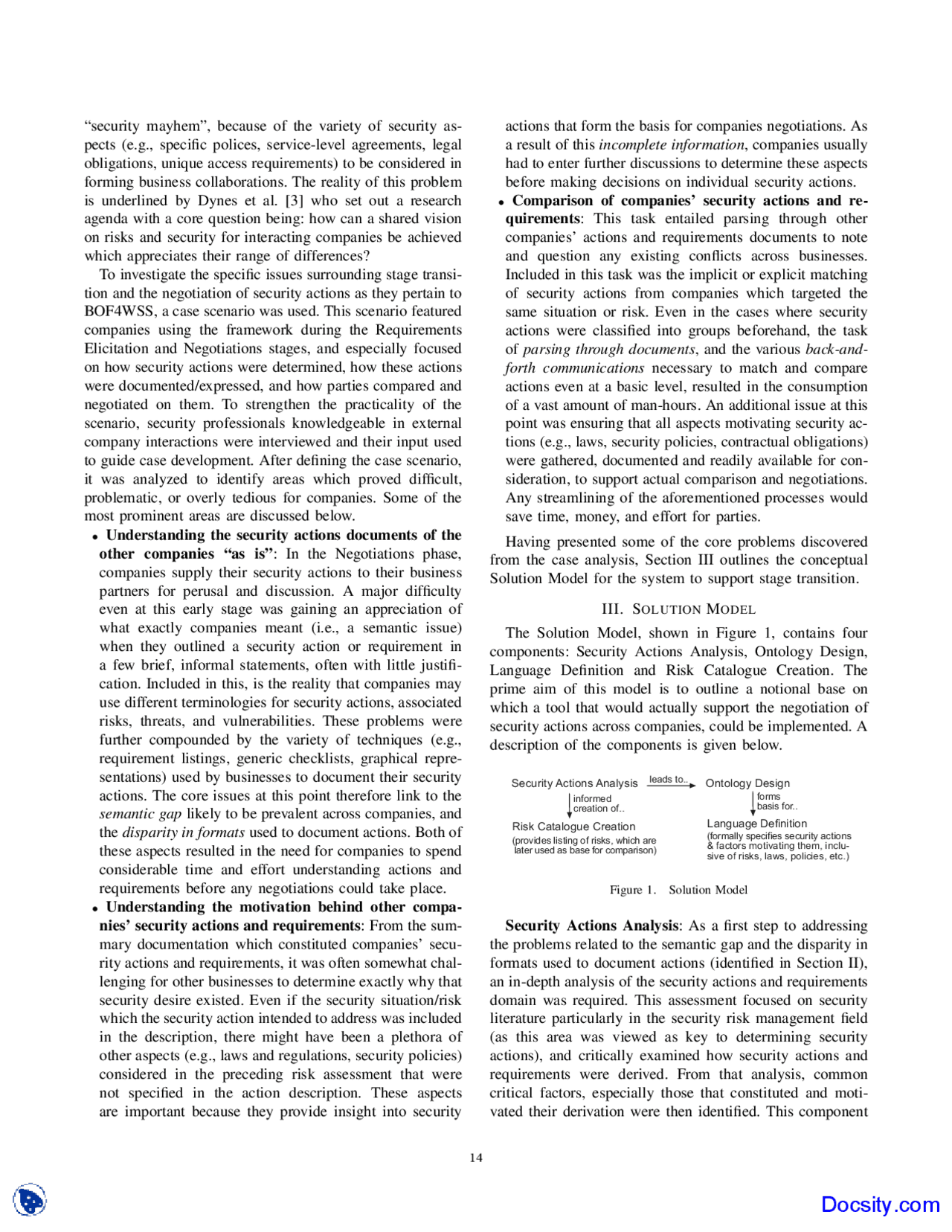 Understanding The Security Actions Buisness Management Lecture