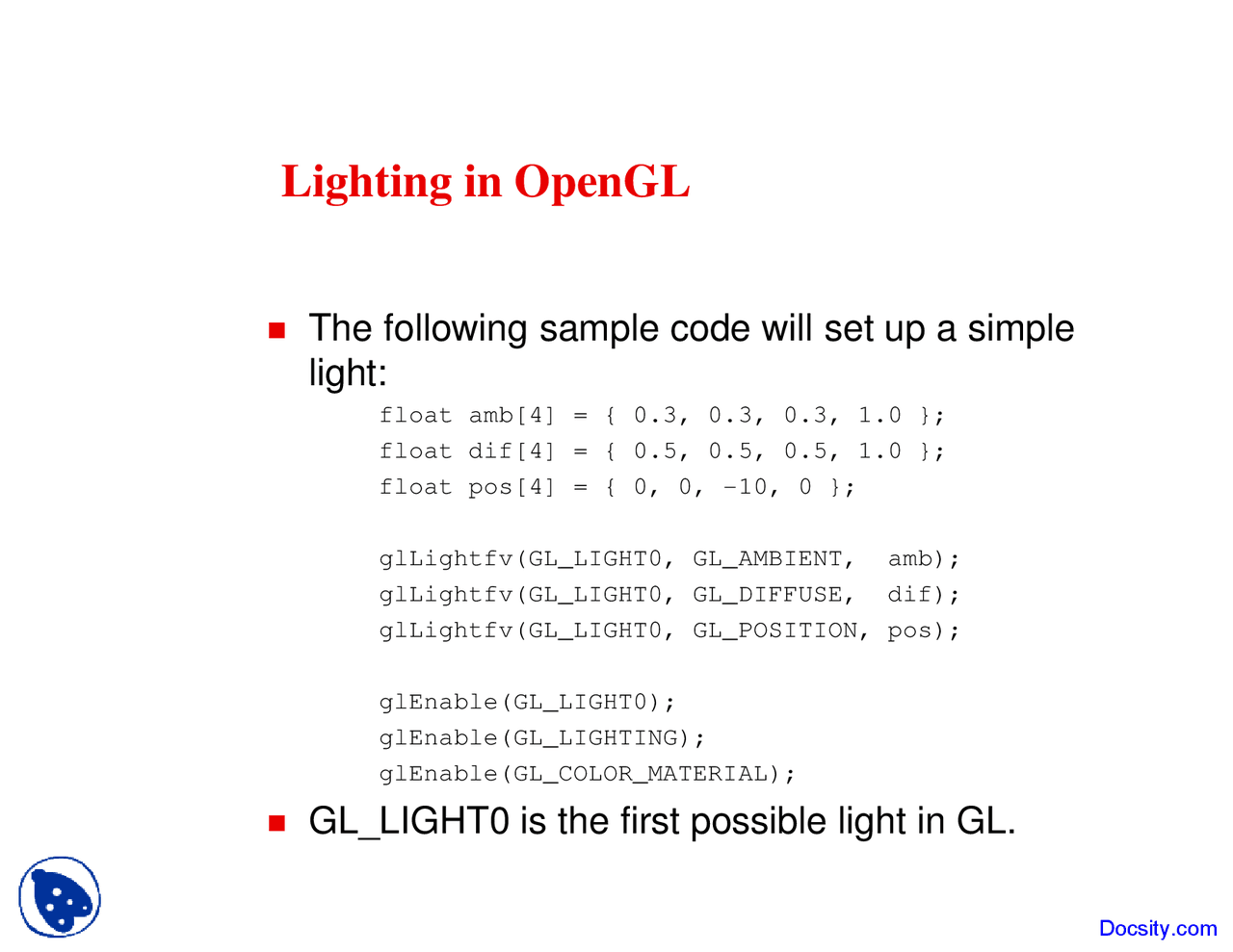 Lighting E Commerce Lecture Slides Docsity