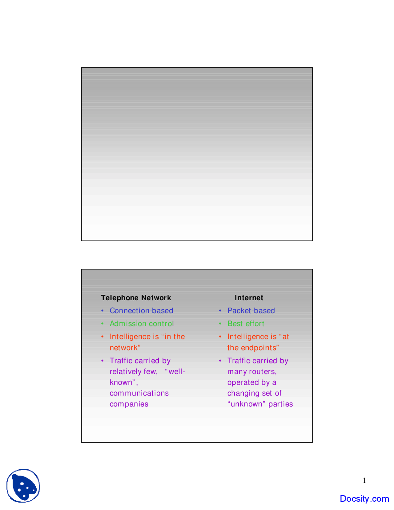 Internet Causes - E-Commerce - Lecture Slides - Docsity