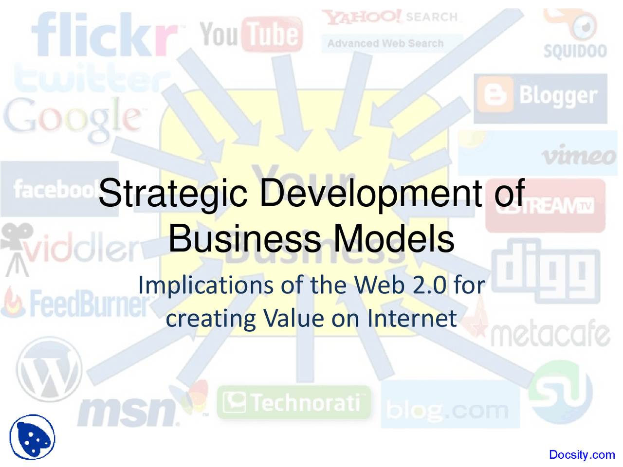 Strategic Development of Business Models - Buisness Management - Lecture Slides - Docsity