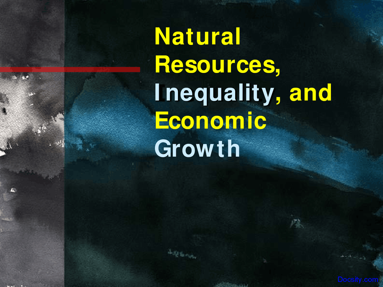 Inequality And Economic Growth Banking Lecture Slides Docsity