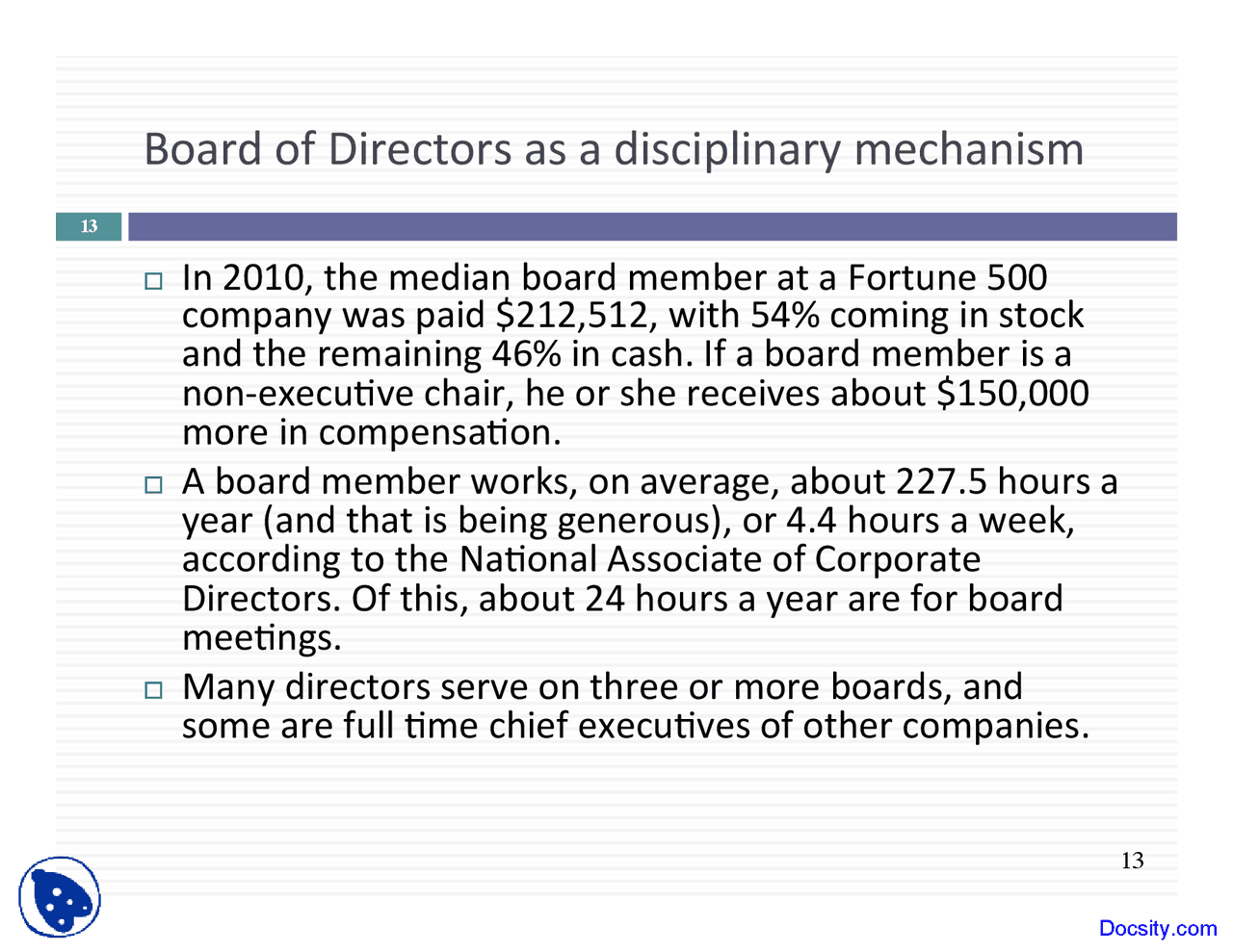 Directors E Commerce Lecture Slides Docsity