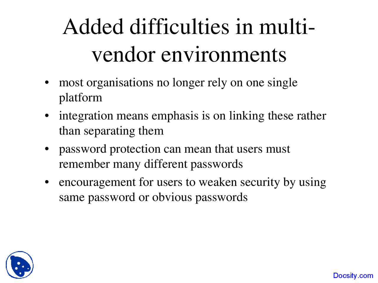 Multivendor Buisness Management Lecture Slides Docsity
