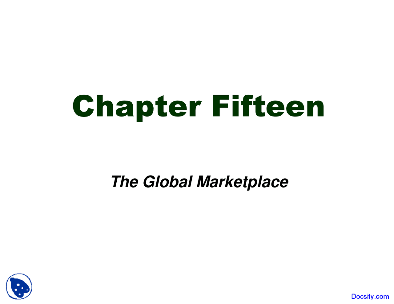 The Global Marketplace - Marketing - Lecture Slides | Slides Marketing ...