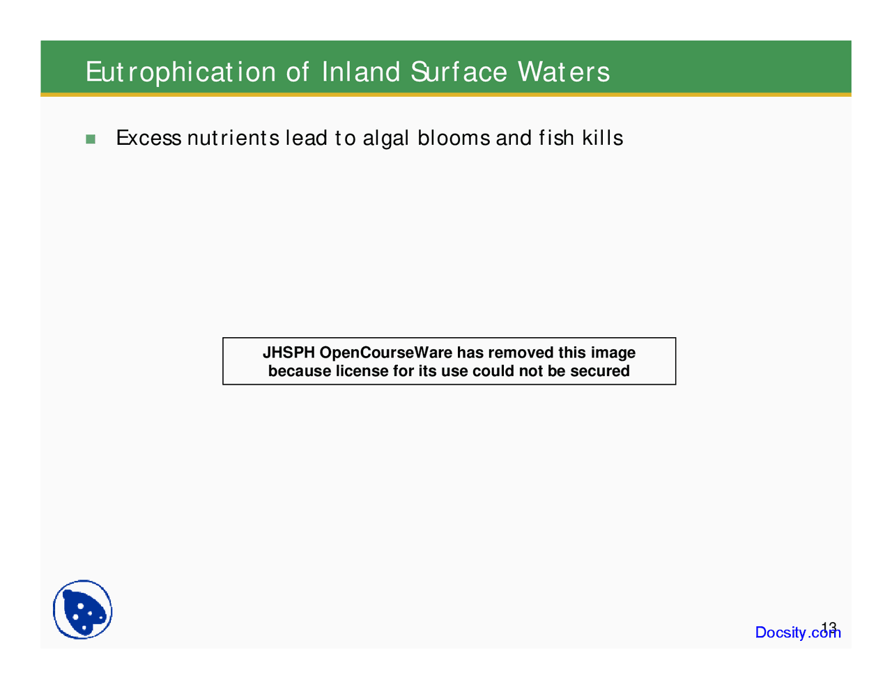 Inland Surface Waters Marketing Lecture Slides Docsity