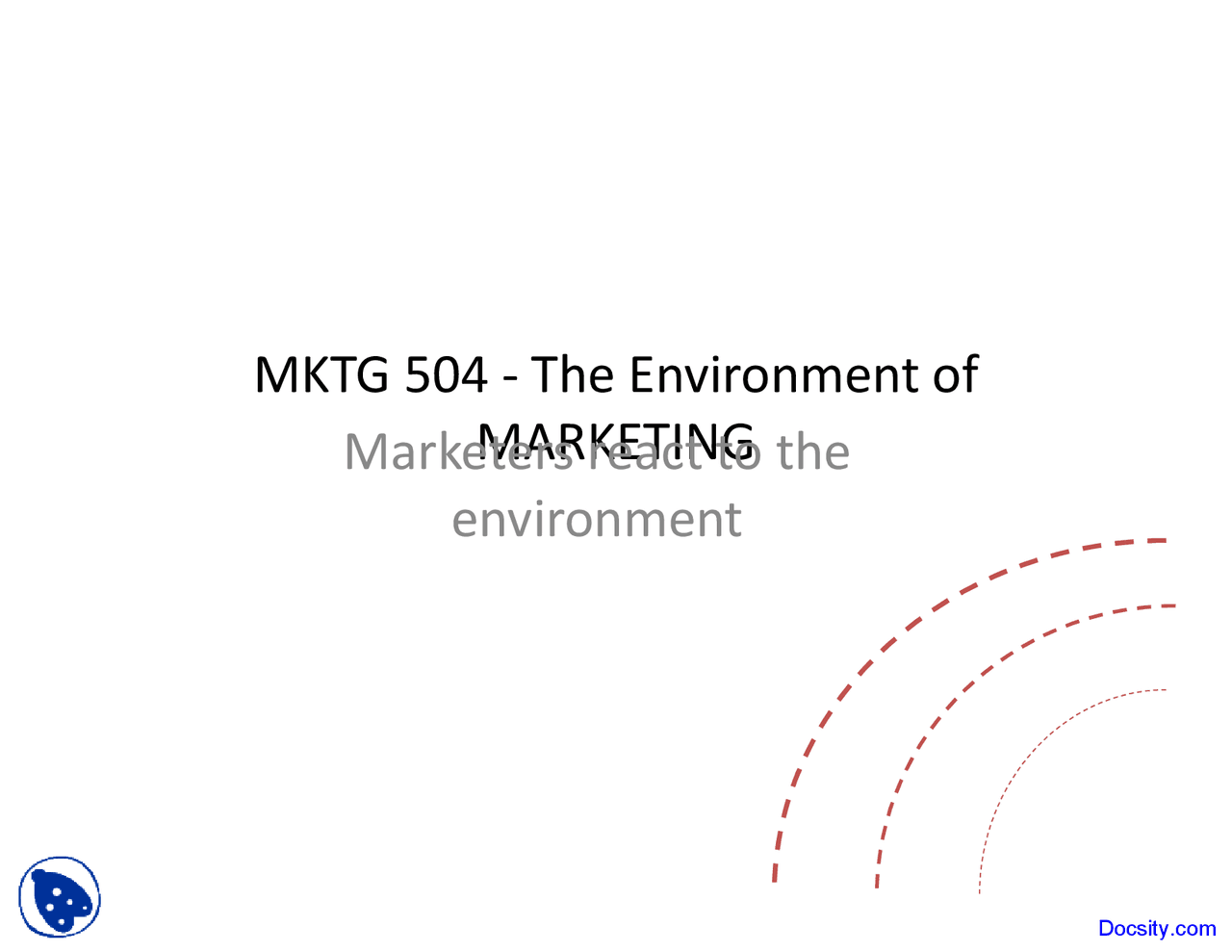 Technological Environment Marketing Lecture Slides Slides